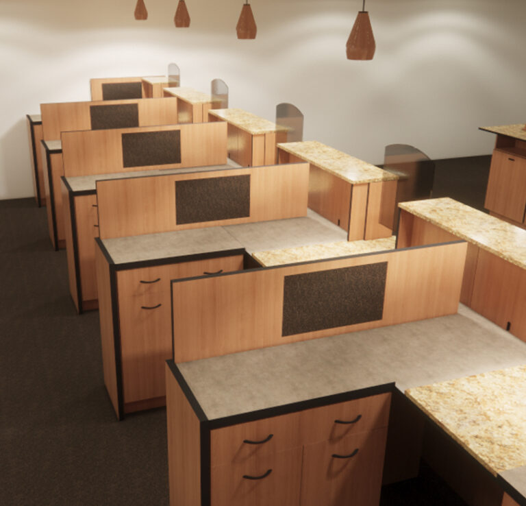 Bank Teller Stations - Customized Modular Work Spaces | MFG